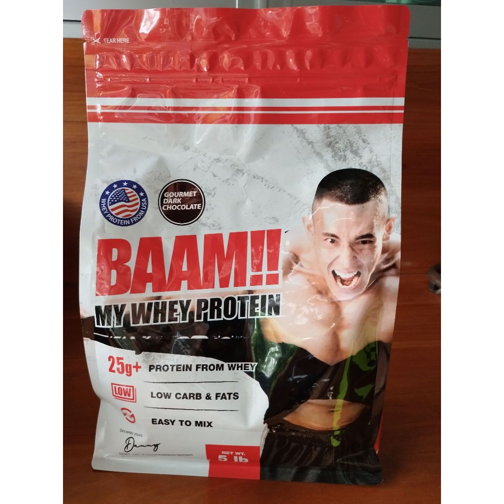 เวย์ whey protein Baam เพิ่มกล้าม แท้100% | Shopee Thailand