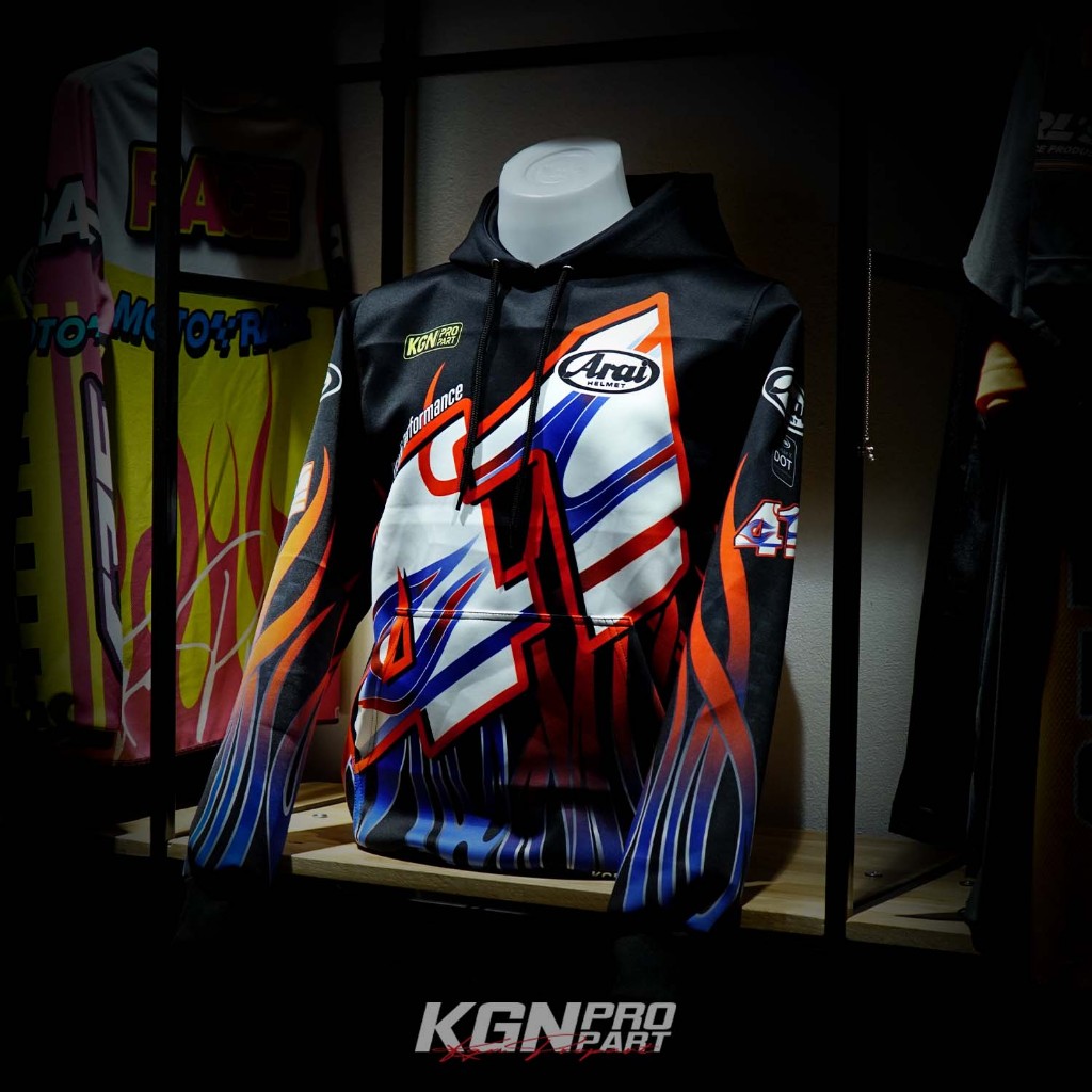KGNPRO® | เสื้อฮู้ดพิมพ์ลาย HAGA Rainbow41 อาราอิ | Hoodie | Neoprene ...
