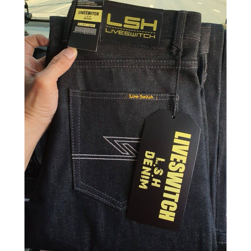 กางเกงยีนส์ขายาว LSH Liveswitch | Shopee Thailand