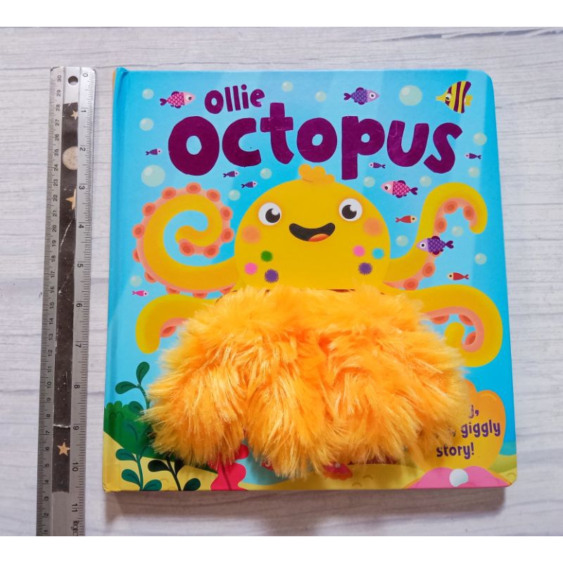 บอร์ดบุ๊ค นิทานภาพ Ollie Octopus นิทานหุ่นมือ Boardbook baby book ...