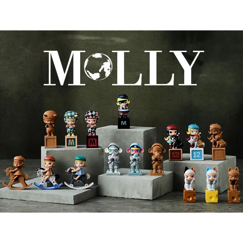 กล่องสุ่ม MOLLY Anniversary Statues Classical Retro Series Figures ...