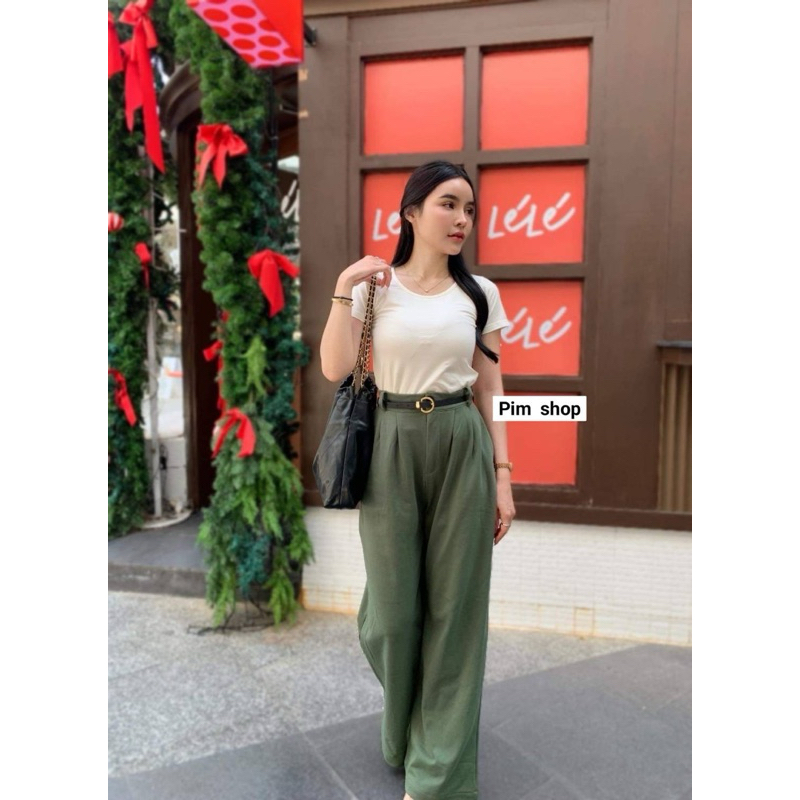 Tippawan Basic Set ชุดนี้ เสื้อคอยูตัวยาวพร้อมกางเกงขากระบอกเอวสูงปริ๊ด สวยแบบชุดเดียวจบ มีเข้ม ...