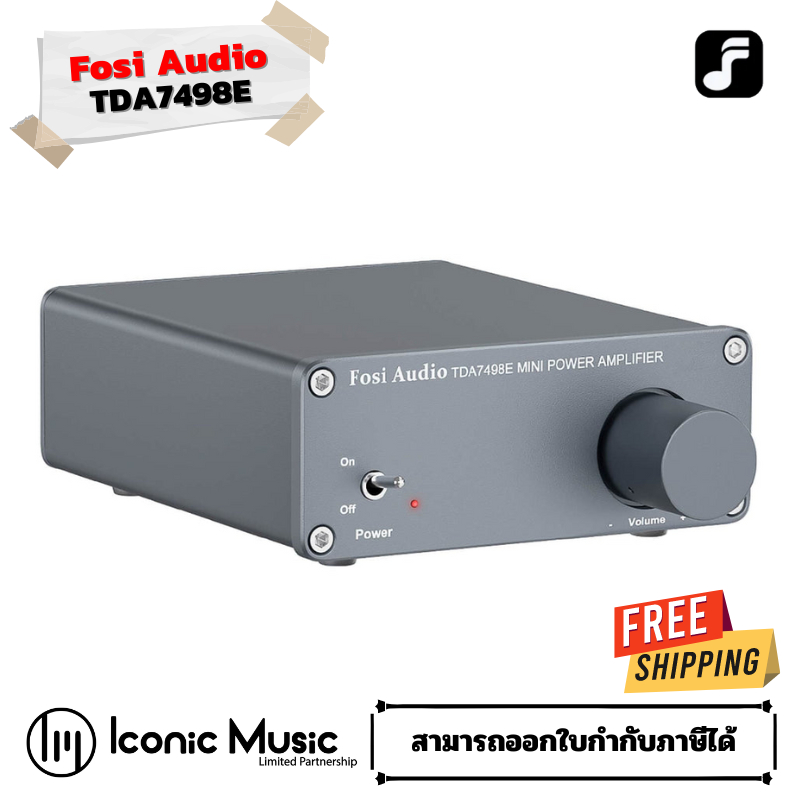 Fosi Audio TDA7498E Power Amplifier ClassD 2 Channel ชิป TDA7498E รับประกันศูนย์ไทย 2 ปี ...