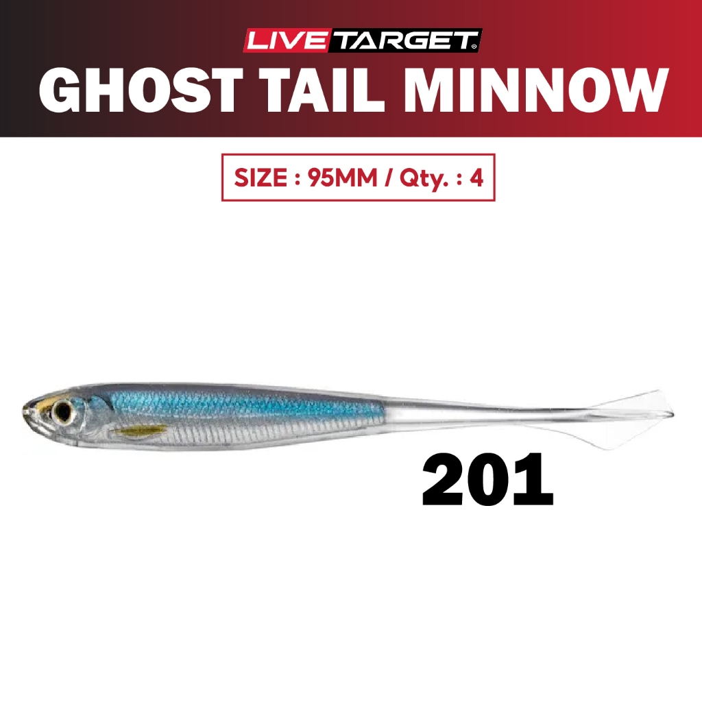 เหยื่อปลอม LIVE TARGET GHOST TAIL MINNOW | Shopee Thailand