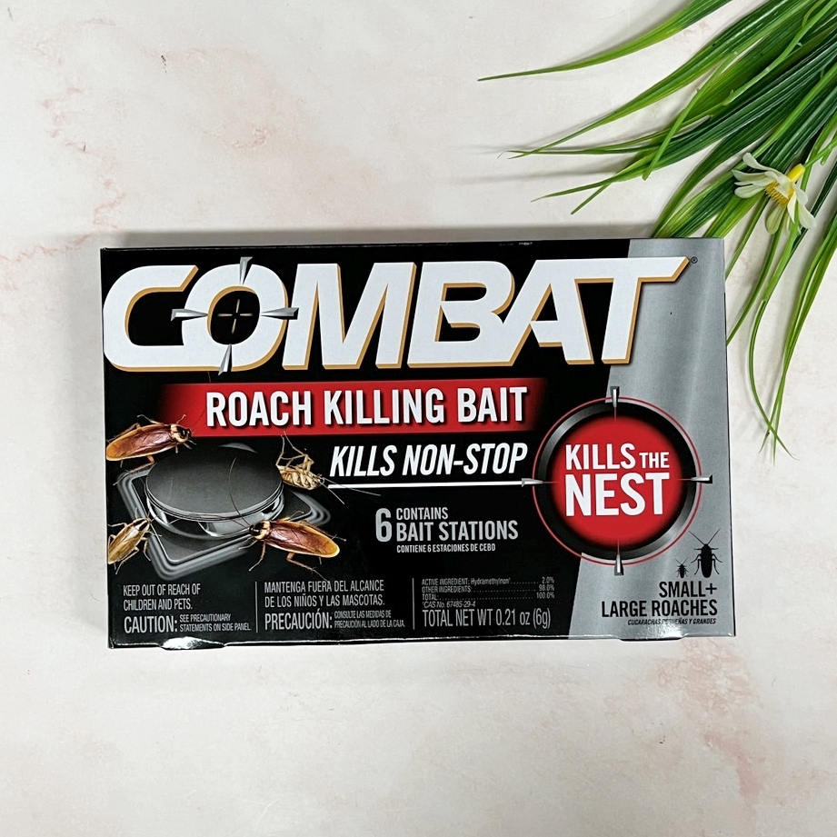 [Combat®] Roach Killing Bait Kills Small and Large Roaches 6 Bait ...
