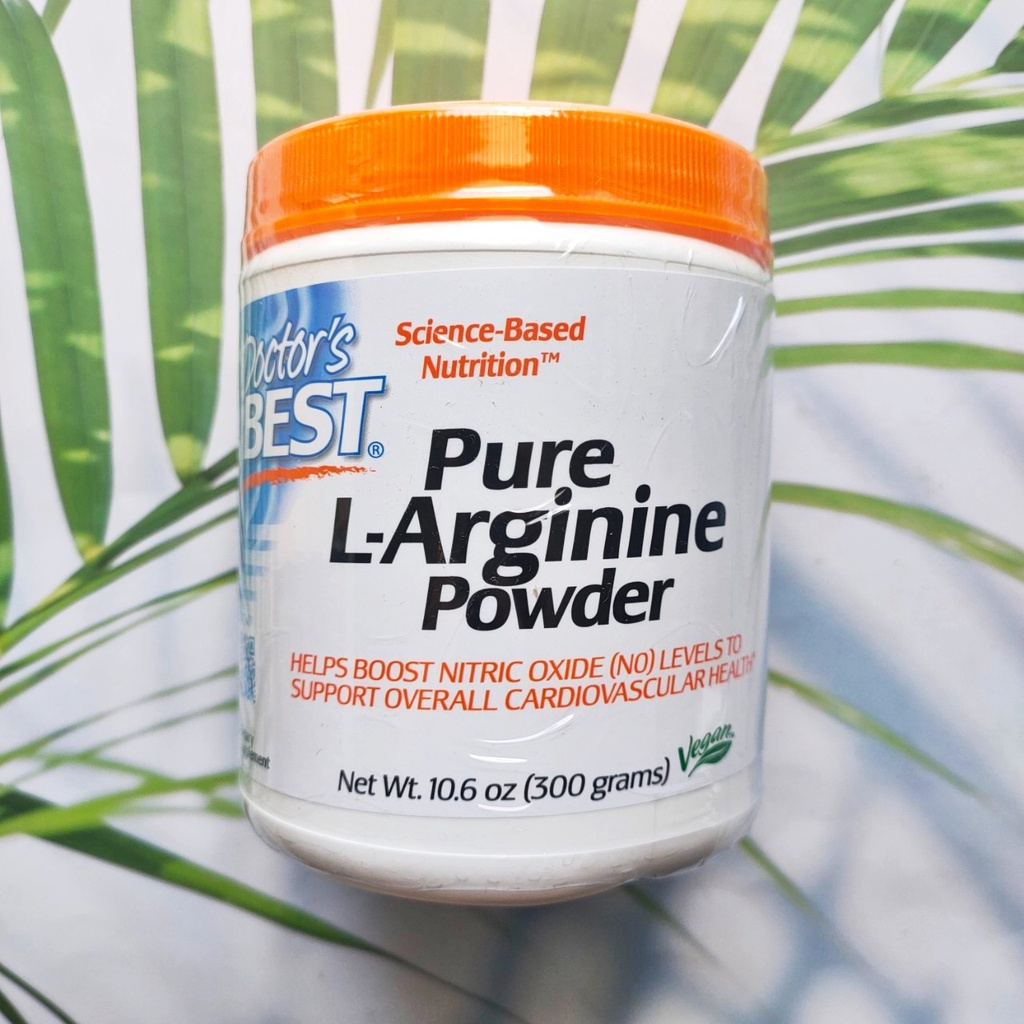 Pure L-Arginine Powder ผงแอลอาร์จีนีนบริสุทธิ์ 300 Grams (Doctor's Best ...