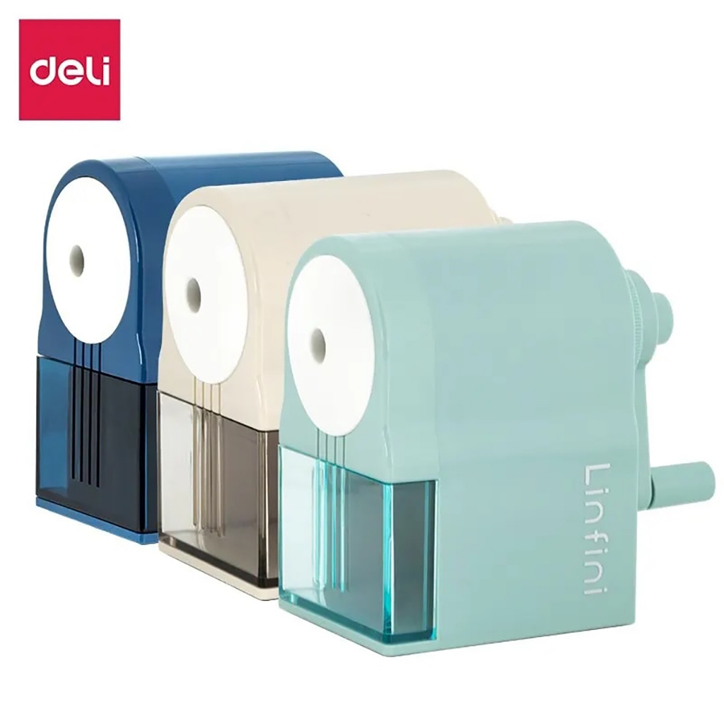 เครื่องเหลาดินสอ กบเหลาดินสอ Deli Linfini H502 Pencil Sharpener คละสี ...