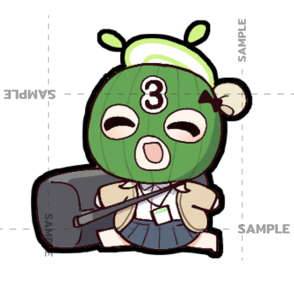 Blue Archive meme สติกเกอร์ 2 แผ่น สวมโม่ง Blue Archive Stickers Fan ...