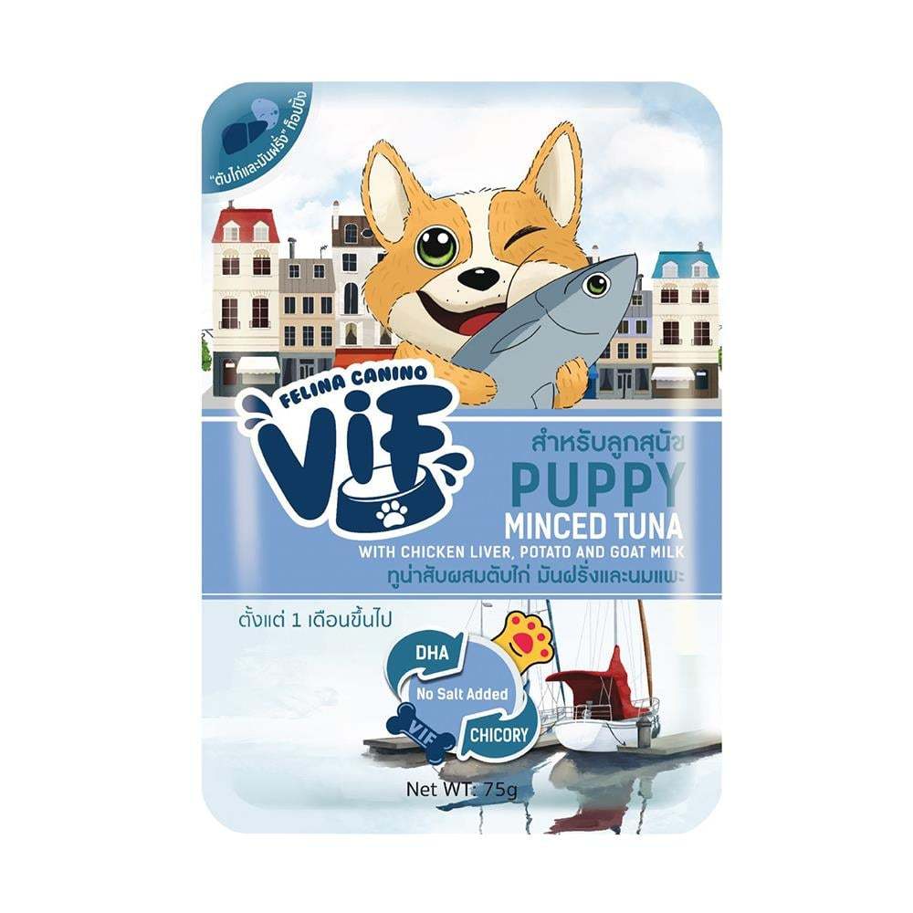 Vif Dog Puppy สูตร P3 Minced Tuna with Chicken Liver, Potato, and Goat ...