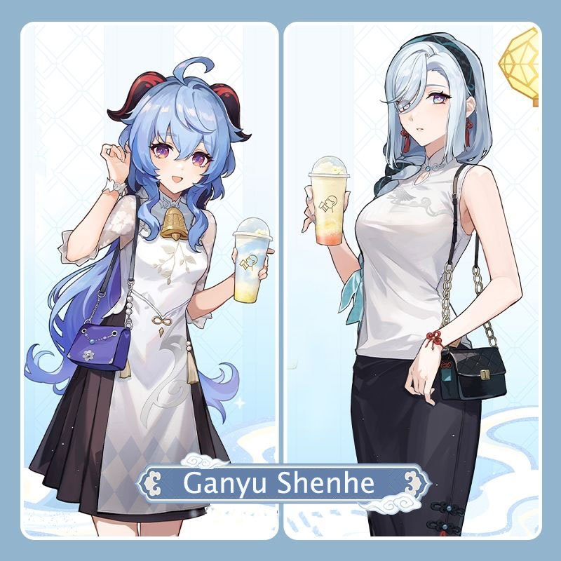 GENSHIN IMPACT × HEYTEA Ganyu Shenhe ชุดคอสเพลย์cosplay animation game ...