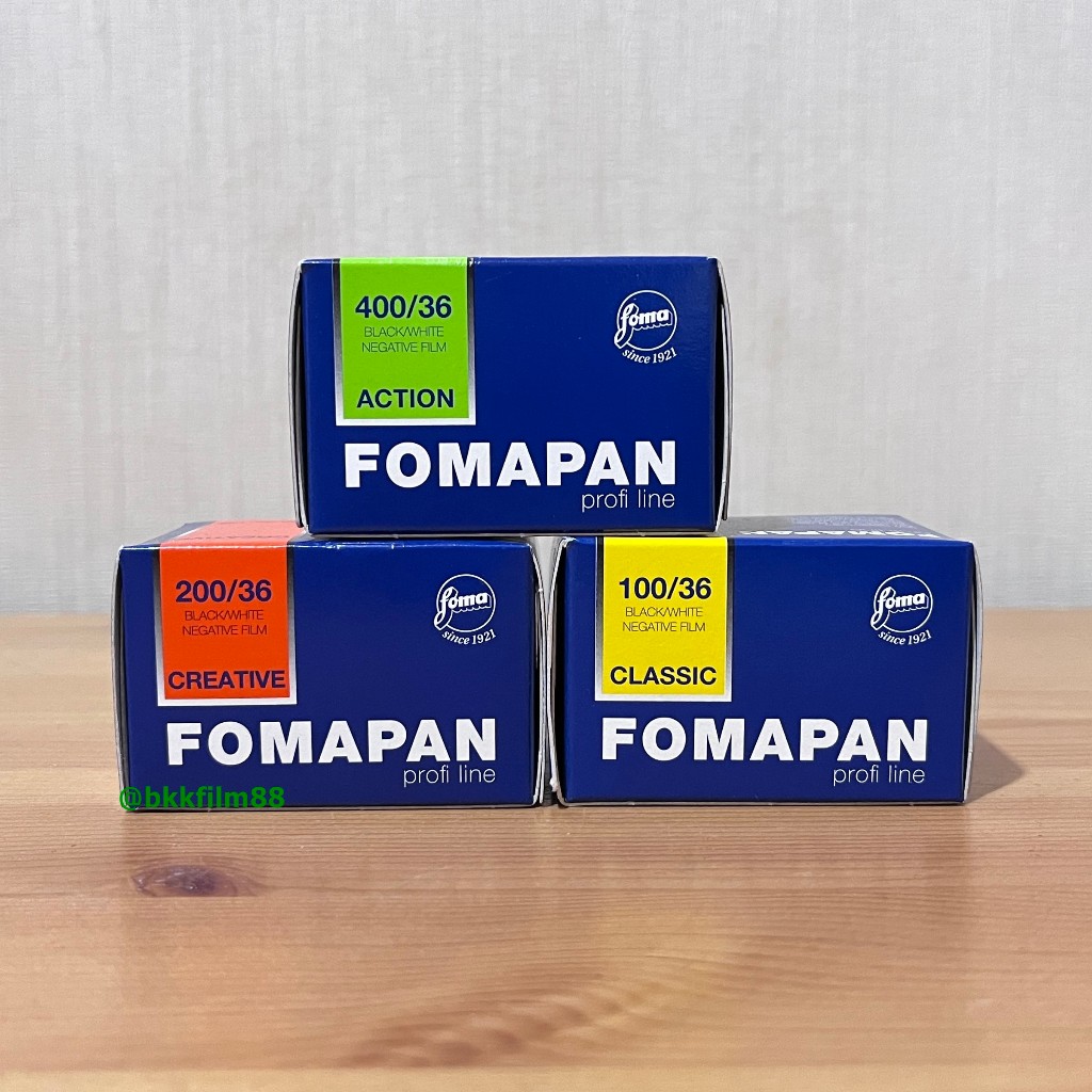 ฟิล์มขาวดำ Fomapan 35mm 100 200 400 Black and White Film 135 ฟิล์ม 35 ...