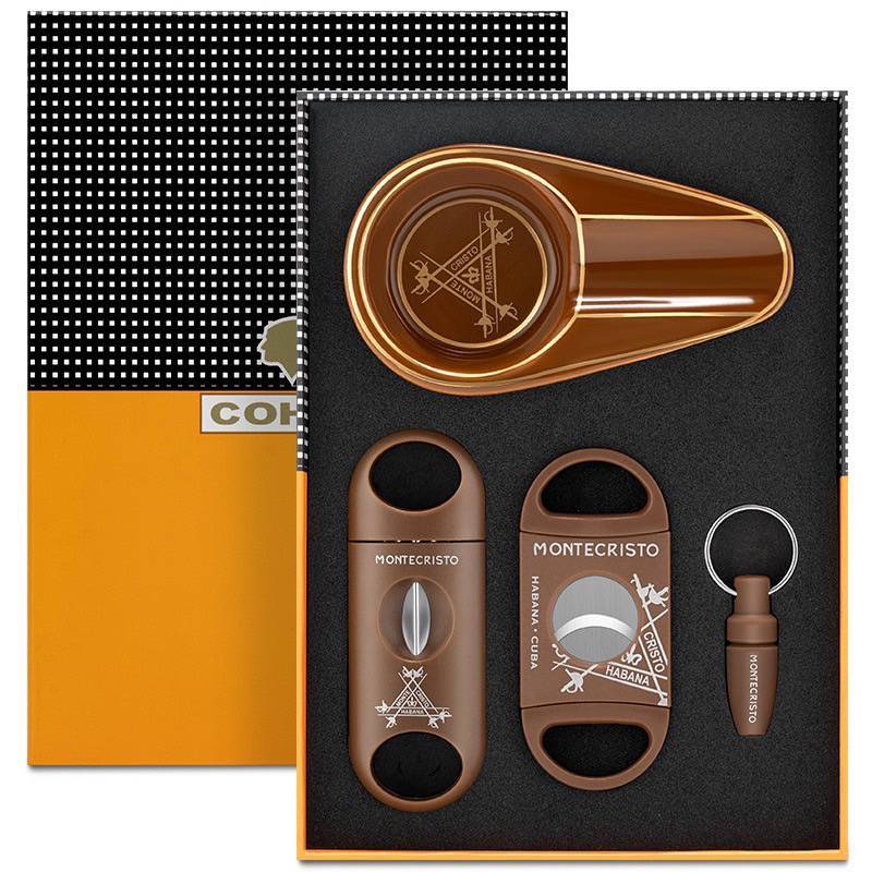 ที่เขี่ย Cigar Cutter Cigar Lighter Ashtray Cigar Tool Set เครื่องตัด ...