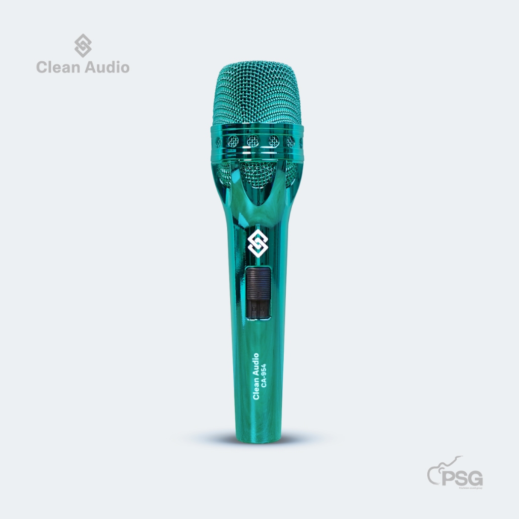 CLEAN AUDIO : CA-954 BLUE-GREEN ไมโครโฟนไดนามิค DYNAMIC CARDIOID ...