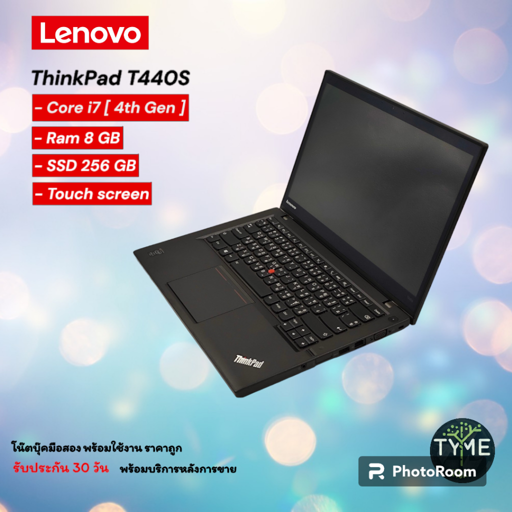 โน๊ตบุ๊คมือสอง Lenovo ThinkPad T440s Core i7 / Ram 8GB / SSD 240GB สภาพ ... โน๊ตบุ๊คมือสอง Lenovo ThinkPad T440s Core i7 / Ram 8GB / SSD 240GB สภาพ ...