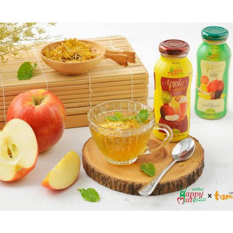 Happy mate apple cider with farm honey/ forest honey 200ml. fl แอปเปิ้ล ...