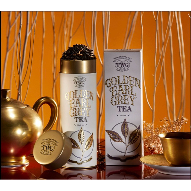 TWG Tea Golden Earl Grey Tea Haute Couture Tea Tin Gift 100g / ชาทีดับเบิ้ลยูจี ชาดำ โกลเด้น เอ ...