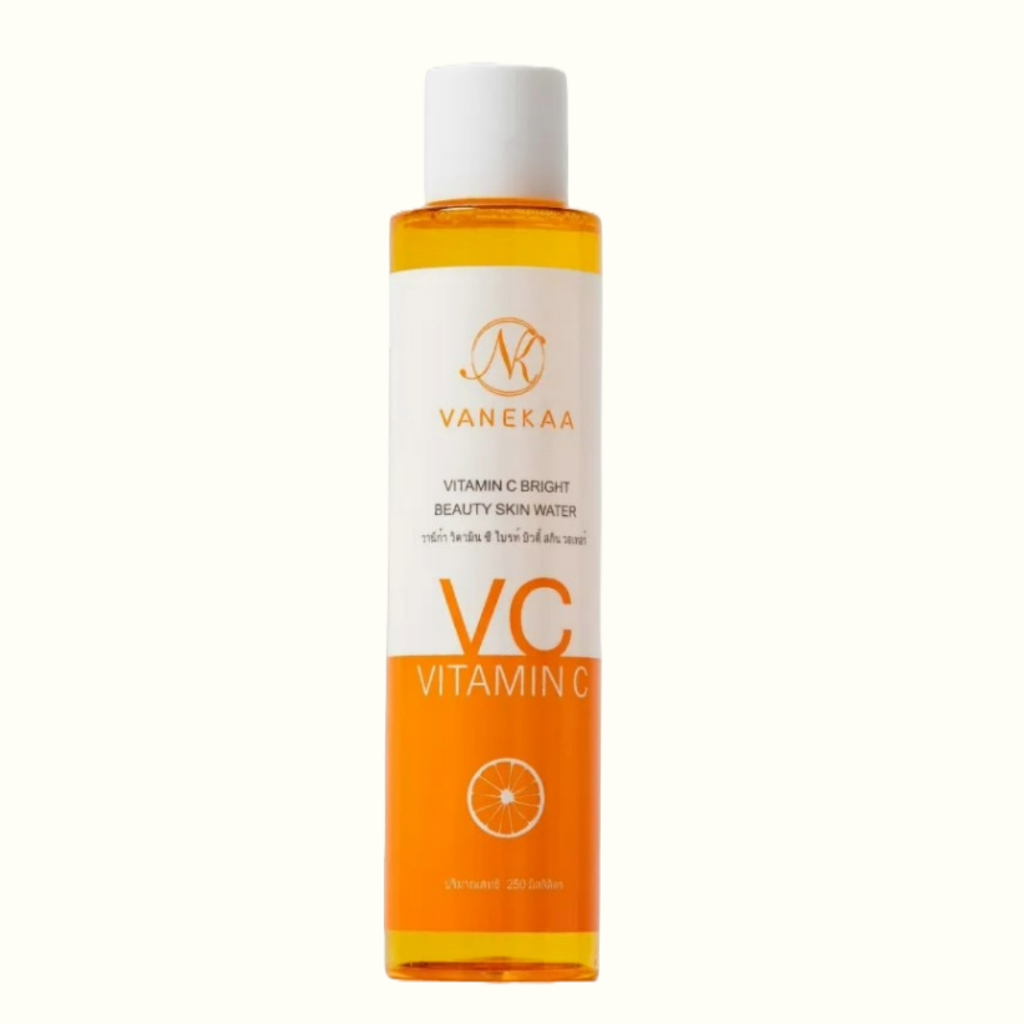 EXP27-09-2024 VANEKAA VITAMIN C BRIGHT BEAUTY SKIN WATER 250 ML น้ำตบ ...