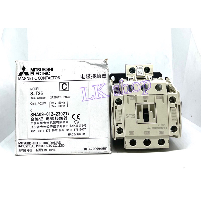 S-T25 ST25 lth=32A 24VAC ยี่ห้อ MITSUBISHI แมกเนติก คอนแทคเตอร์ MAGNETIC CONTACTOR พร้อมส่ง(ของ ...