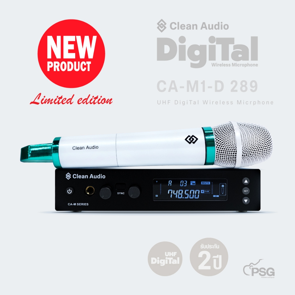 Clean Audio CA-M1-D 289 Limited Edition UHF DigiTal Wireless Micrphone ...