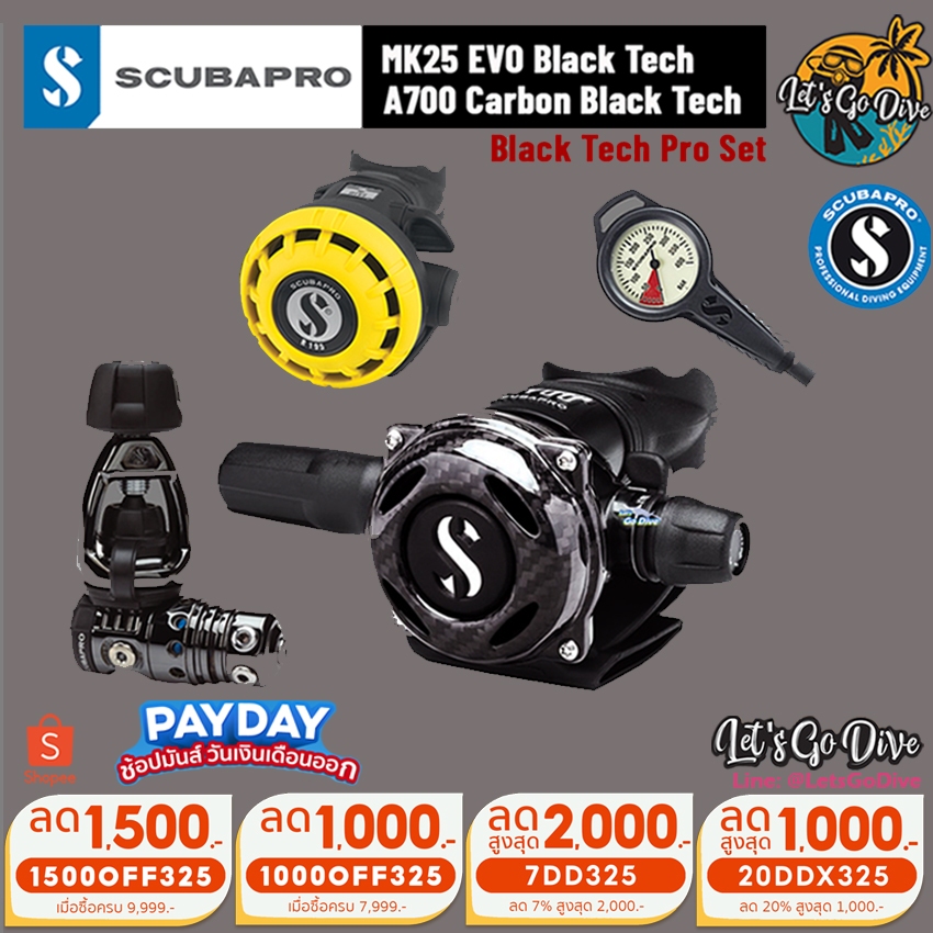 SCUBAPRO - MK25 EVO BT + A700 Black Tech Set - Pro Set สุดคุ้ม ...