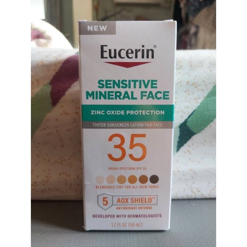 Eucerin Sensitive Mineral Face Tinted Sunscreen for face SPF 35/50 ml ...
