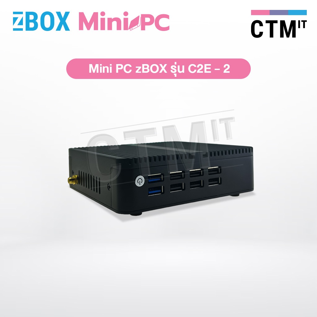 คอมพิวเตอร์สำนักงาน ออฟฟิศ คอมพิวเตอร์ มินิพีซี Mini Computer ZBOX Mini PC C2E-2 (Intel N100 ...