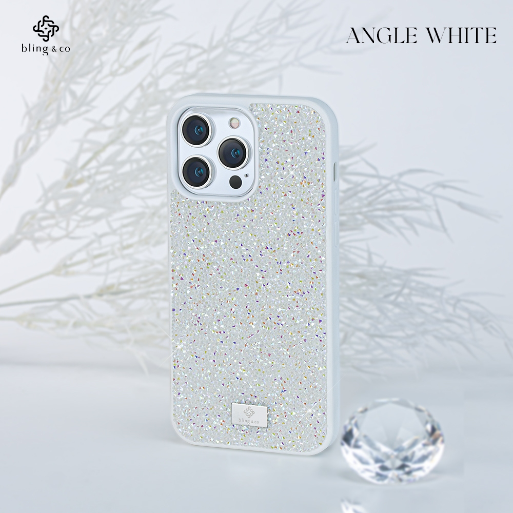 Bling & Co เคส สี Angel White สำหรับ iPhone 16 11 12 13 14 15 Plus Pro ...