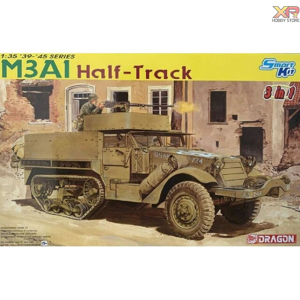 [Dragon Model] 1/35: M3A1 HALF-TRACK (DRA 6332) | Shopee Thailand