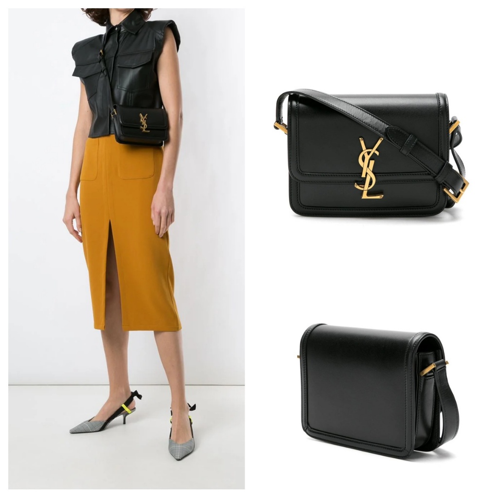 [พรีเซลล์ยุโรป] Saint Laurent YSL Signature กระเป๋าหนังสีดำ | Shopee ...