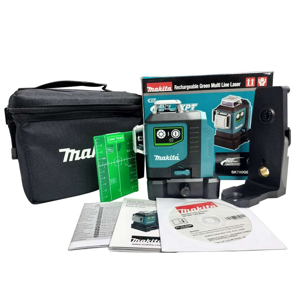 MAKITA เครื่องวัดระดับเลเซอร์ แสงเขียว 12 โวลต์ รุ่น SK700GDZ เครื่อง ...