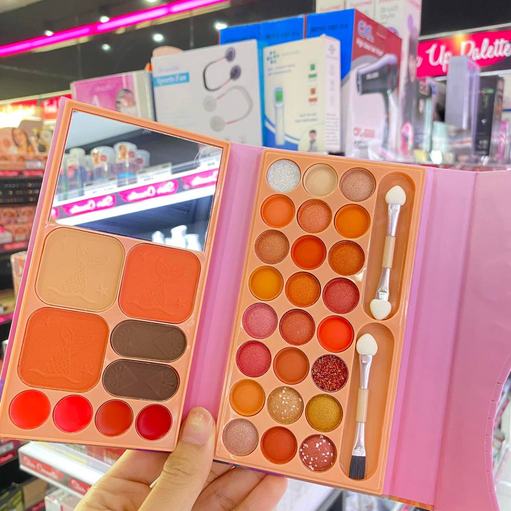 No.8636G Mermaid Eyeshadow พาเลทเซตแต่งหน้า | Shopee Thailand