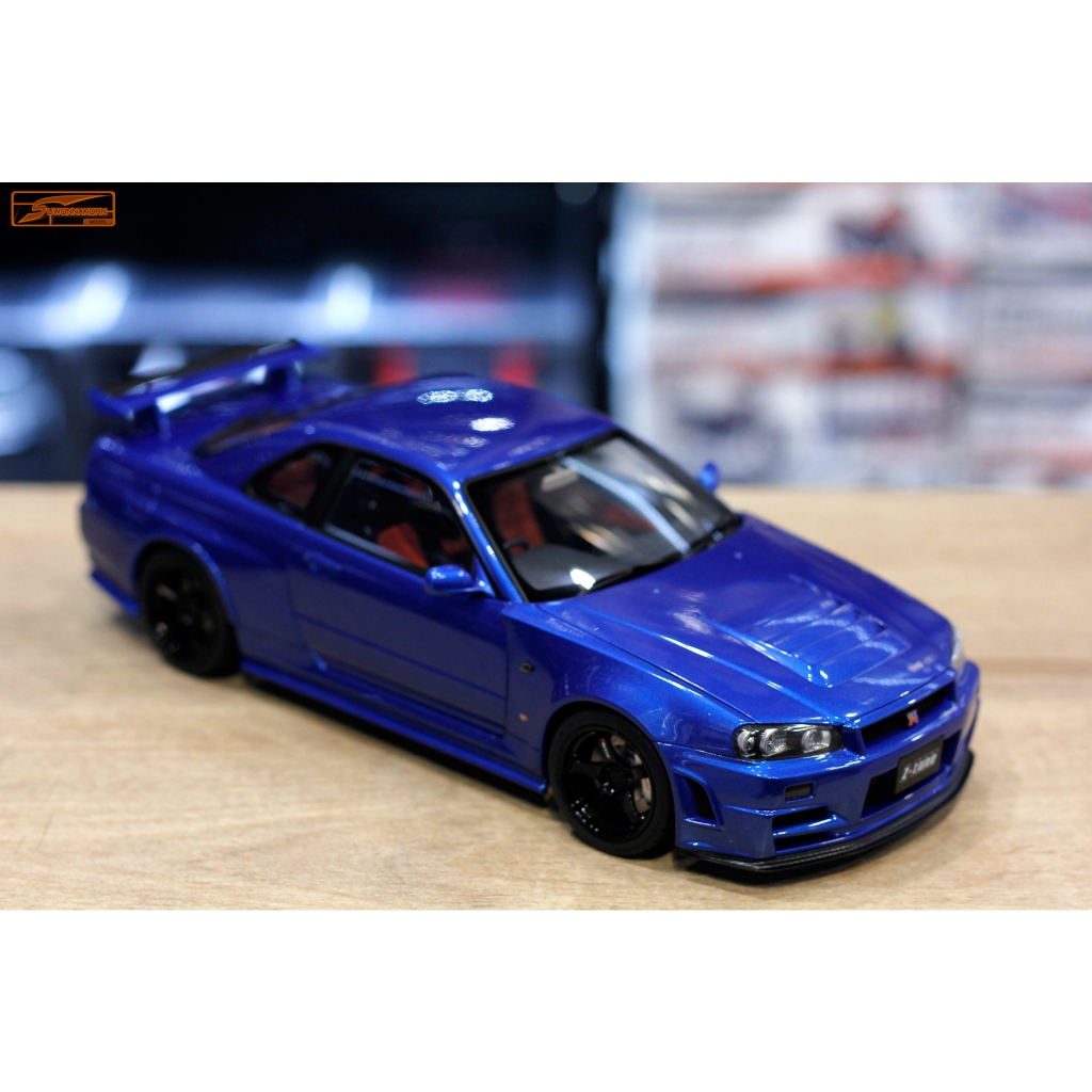 AUTOart Nissan Skyline GT-R R34 Z-tune Bayside Blue | Shopee Thailand