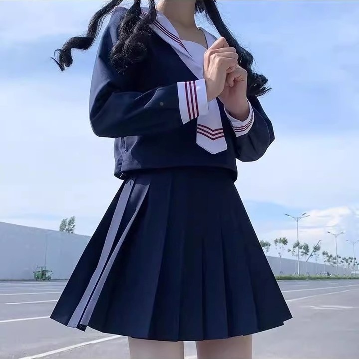 JK GIRL ชุดเครื่องแบบ JKเสื้อเซิต ชุดนักเรียนเกาหลี JK-001 | Shopee Thailand