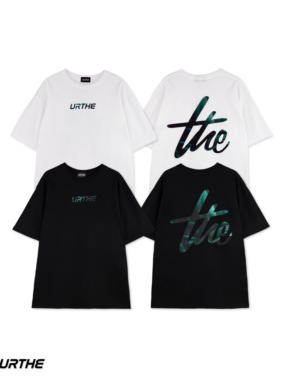 URTHE - เสื้อยืด แขนสั้น สกรีนลาย DFT BOX LOGO 2.0 | Shopee Thailand