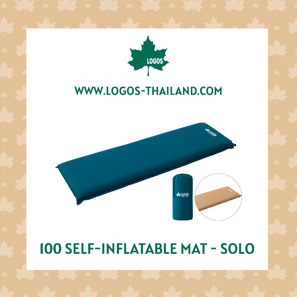 LOGOS แผ่นรองนอนแบบพองลมอัตโนมัติ สำหรับ 1 คน (ความหนา 10 ซม.) 100 Self ...