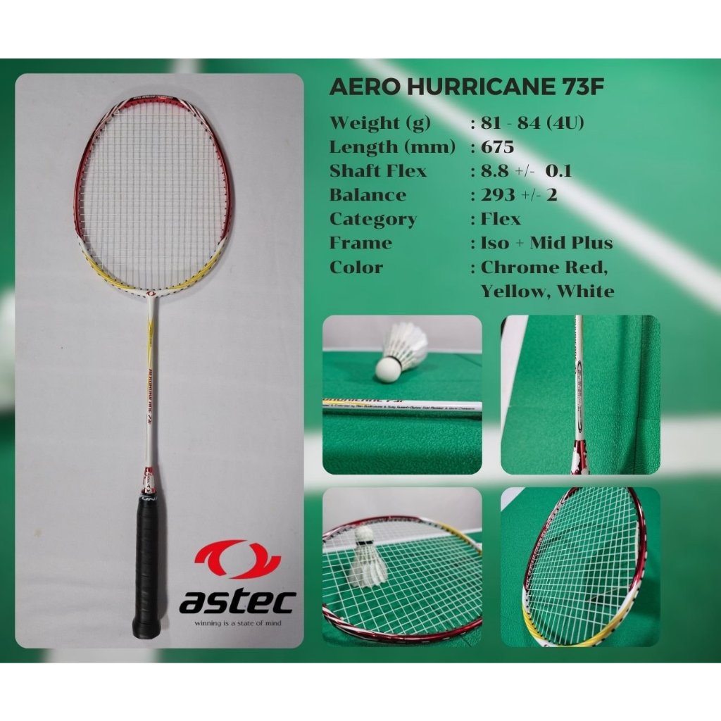 Astec AERO HURRICANE 73F Badminton Racquet | Shopee Thailand