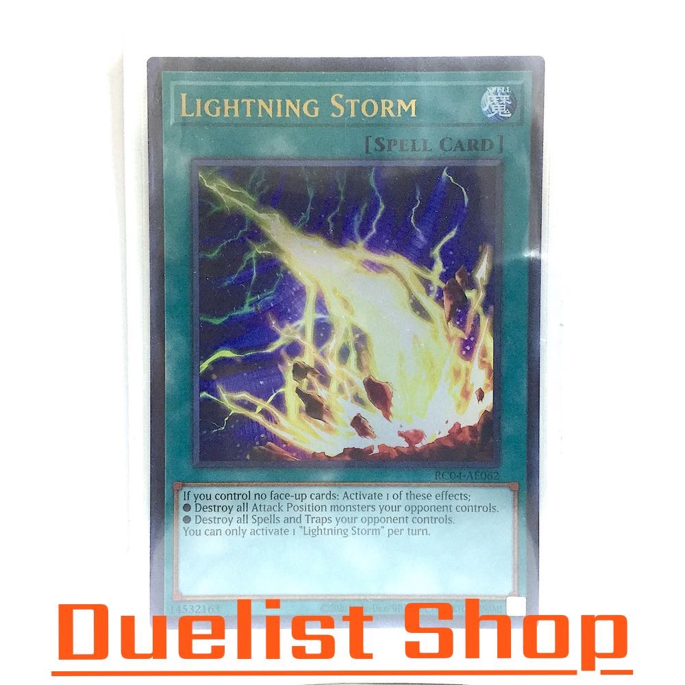 Lightning Storm (UR) Spell [Normal] ชุด RC04-AE062 การ์ดยูกิโอ (Yu-Gi ...