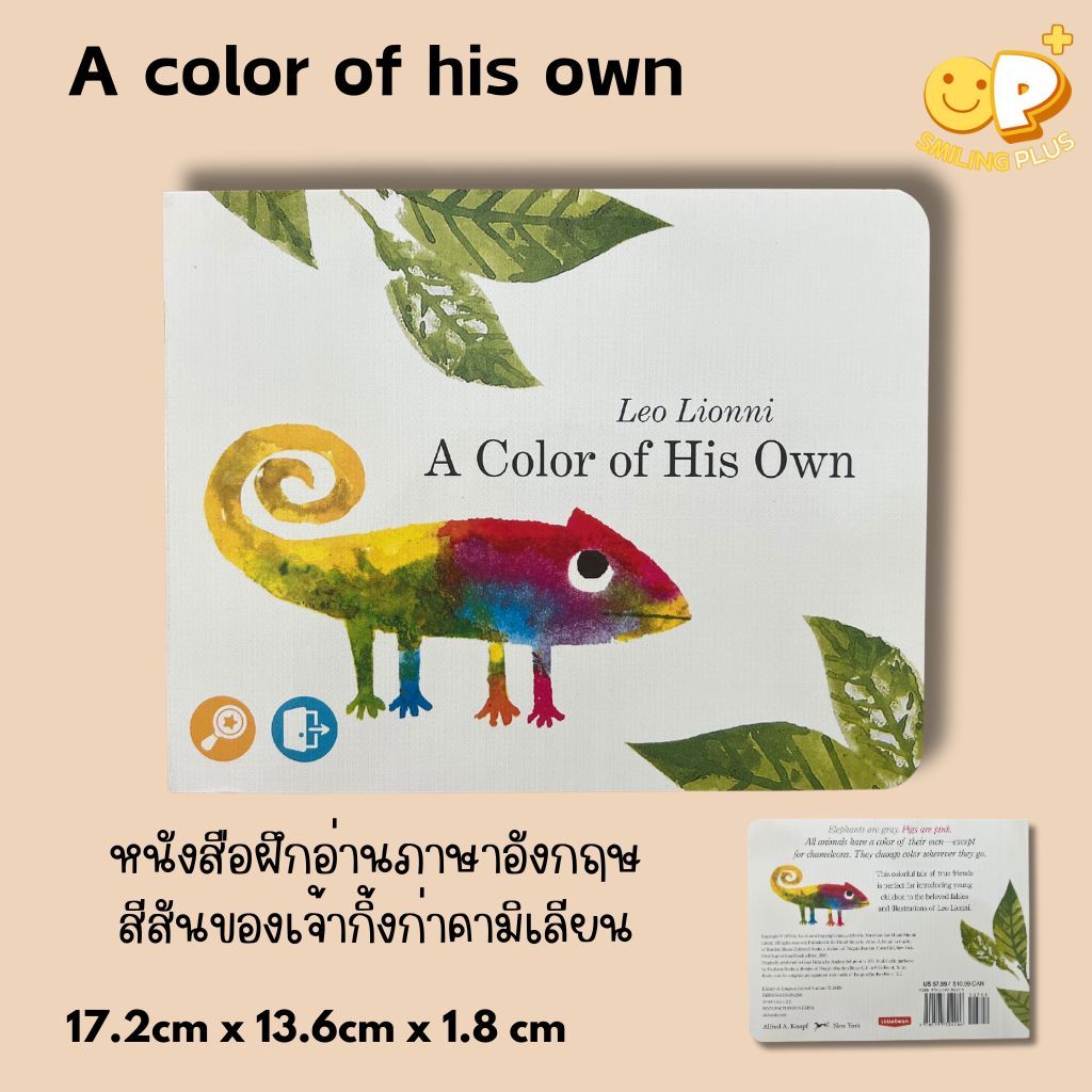 Board book : A Color of his own. หนังสือปกแข็งภาษาอังกฤษ กับเรื่องราว ...