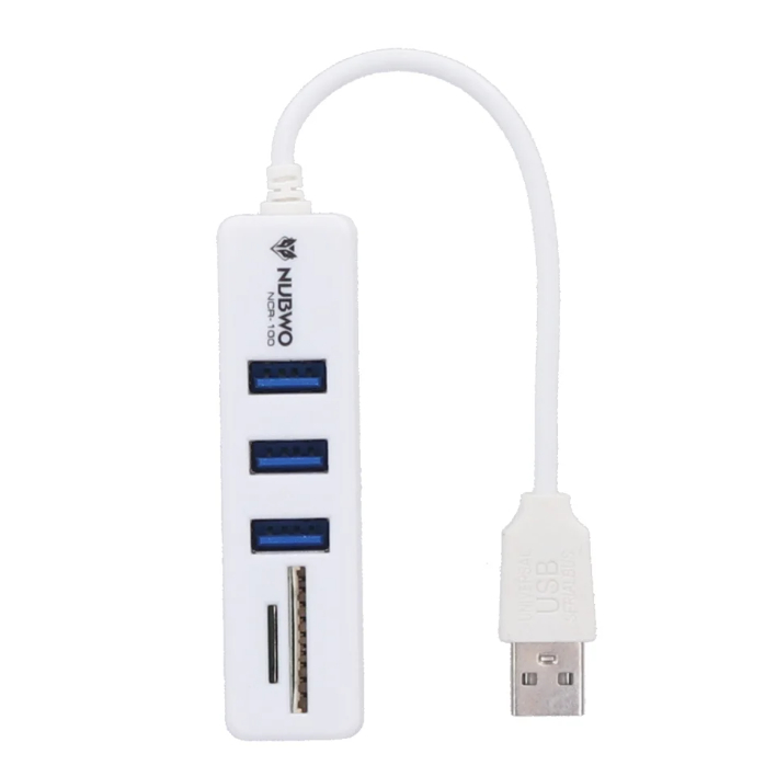 USB HUB NUBWO NCR-100 3 PORTS USB 2.0 + CARD READER | Shopee Thailand