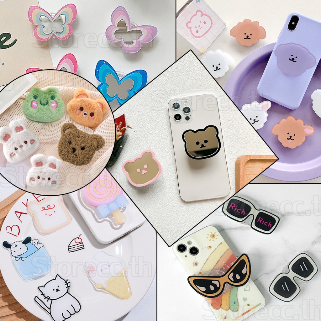กริ๊ปต็อก ลายการ์ตูน Giptok Griptok Popsocket ที่ติดหลังมือถือ ที่ติดหลังมือถือ ตัวป๊อปติดมือถือ ...