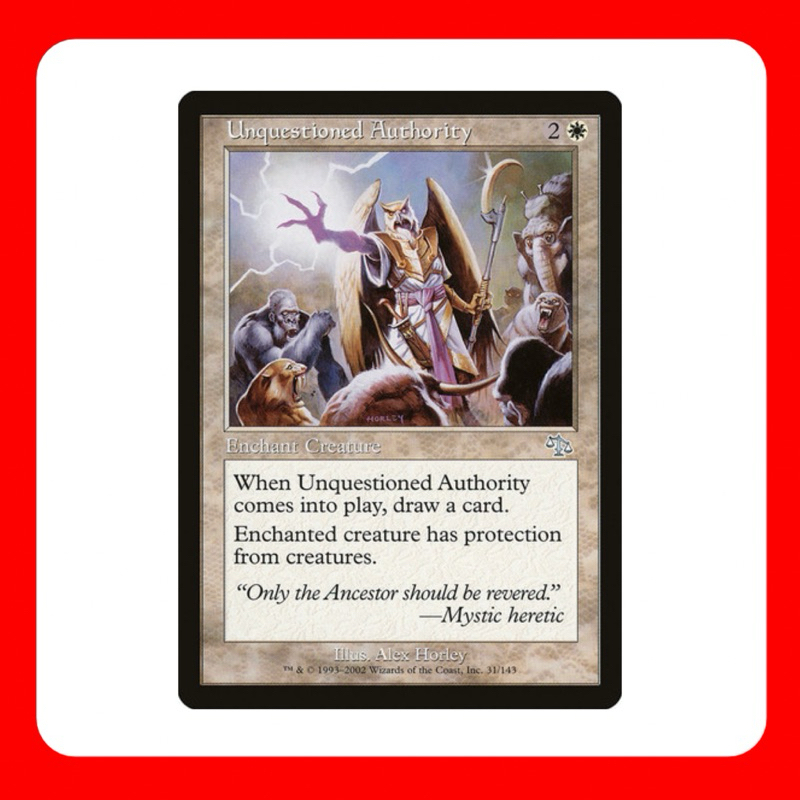 [MTG] Unquestioned Authority [JUD] [WHITE] [UNCOM] [NORMAL] [ENG ...