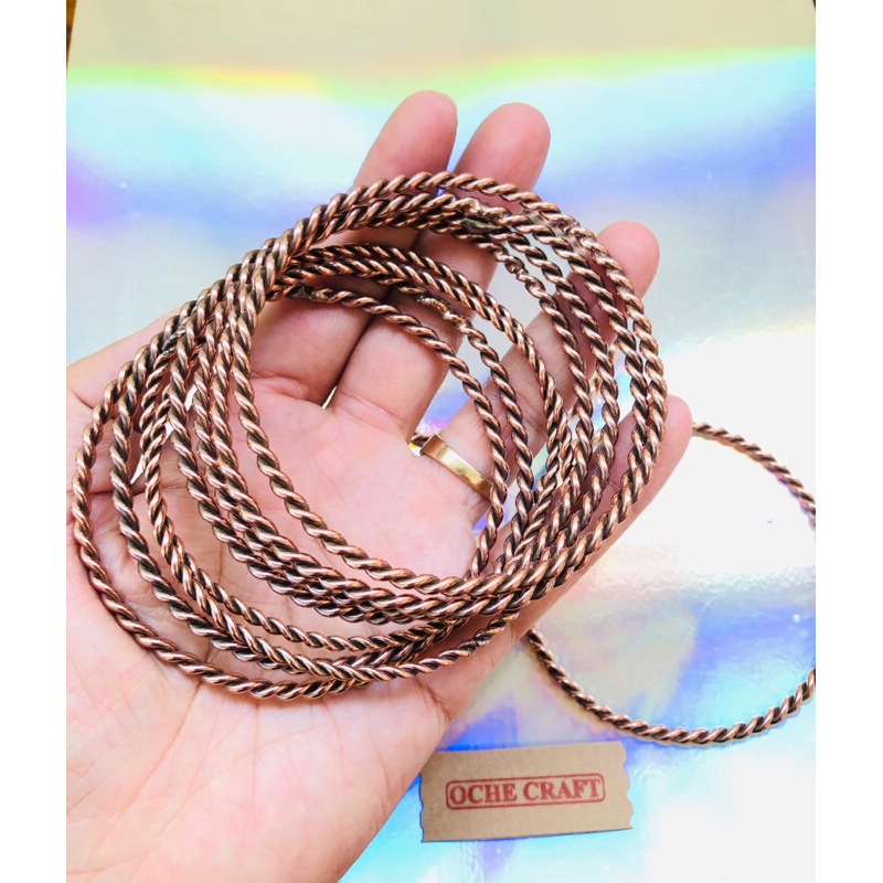 (tensor ring )ห่วงทองแดงเเท้99.99% งานเชื่อมติดครับ | Shopee Thailand