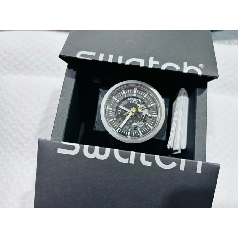 [มือ2สภาพสวย]Swatch นาฬิกาผู้ชาย DARK IRONY รุ่น SB07S105 | Shopee Thailand