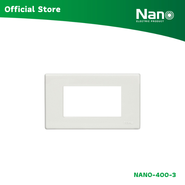 NANO หน้ากากขอบเหลี่ยม 2x4" 3 ช่อง Classic series (80 ชิ้น/กล่อง) รุ่น NANO-400-3 | Shopee Thailand