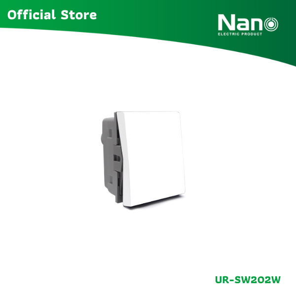 NANO สวิตช์ 2 ทาง 16 แอมป์ 250 โวลท์ ขนาด 1.5 ช่อง Urban series (1 ชิ้น/กล่อง) รุ่น UR-SW202 ...