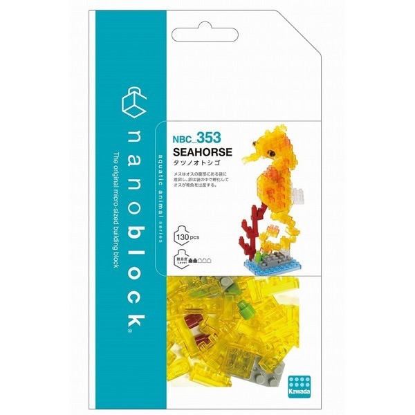 Kawada nanoblock NBC_353 Seahorse 4972825221587 (นาโนบล็อค) | Shopee Thailand