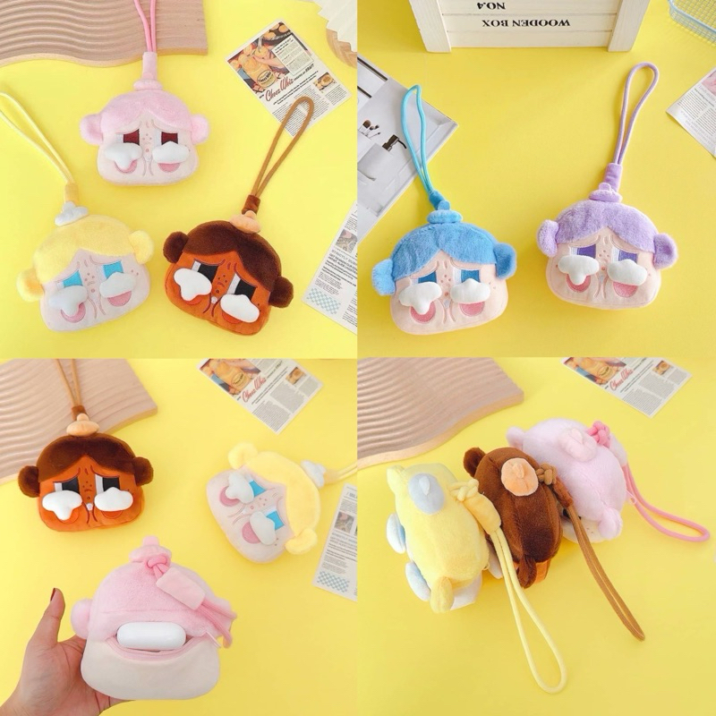 กระเป๋าเหรียญ / กระเป๋าใส่ airpod Cry Babyพร้อมสายคล้องมือ CRYBABY ...