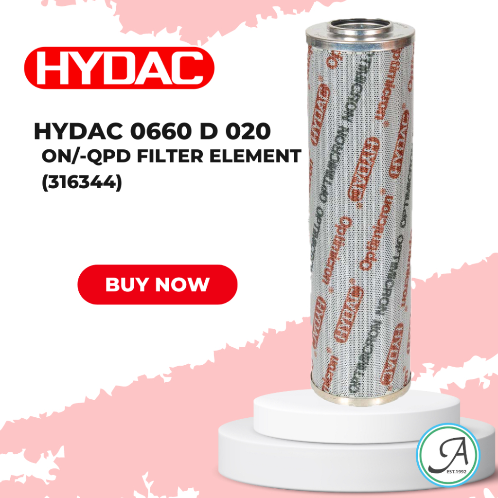 HYDAC 0660 D 020 ON/-QPD FILTER ELEMENT (316344) ไส้กรองน้ำมันไฮดรอลิค ...
