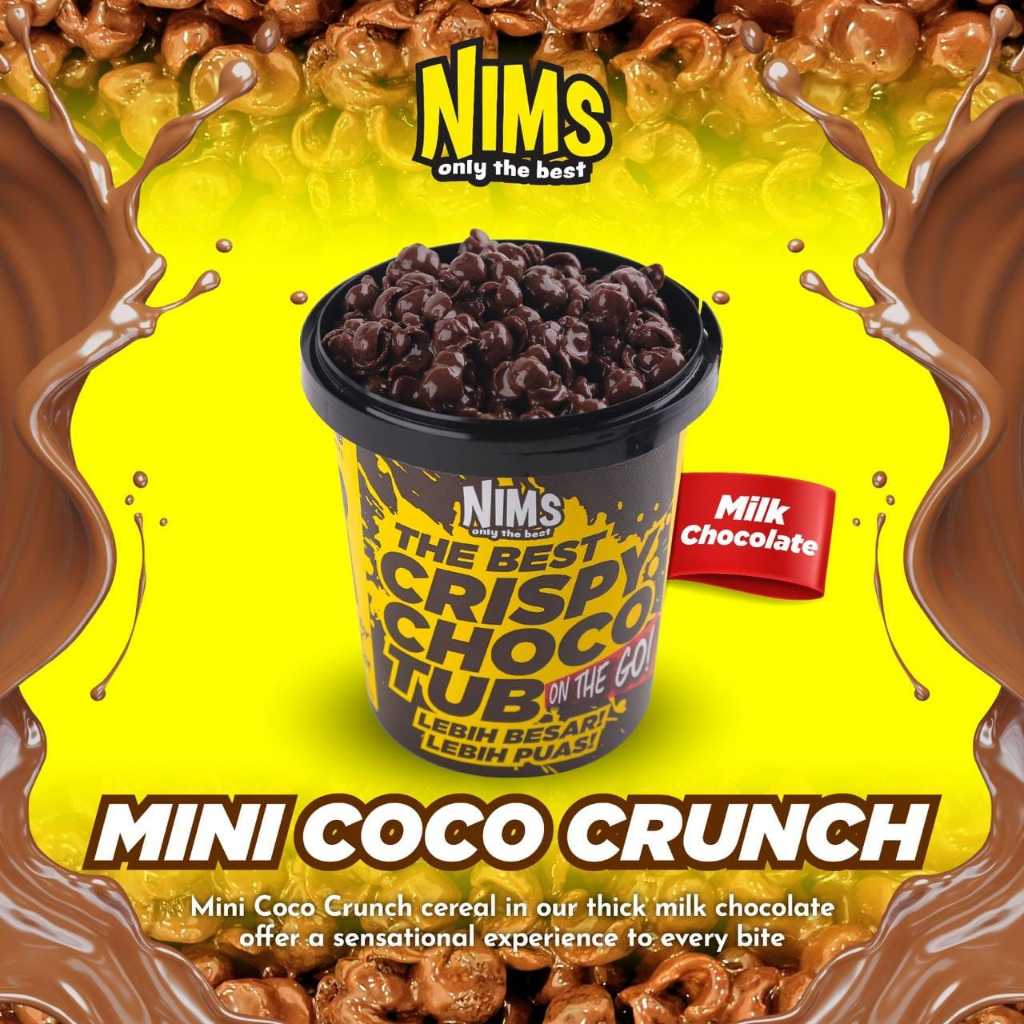 NIMS The Best Crispy Choco Tub ขนาด 250 กรัม โกโก้ครันช์เคลือบชอคโกแลต ...