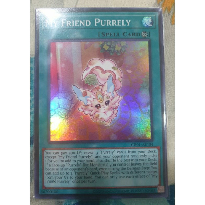 YuGiOh Asia English: My friend Purrely CR01-AE184 ระดับ Super Rare ...